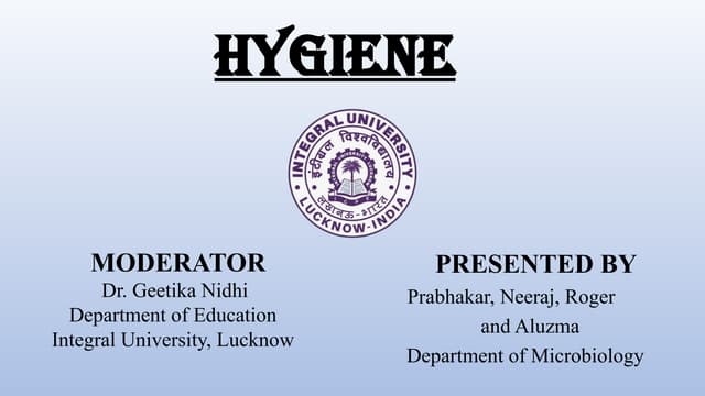 Personal Hygiene for Kids a power point lesson for kids to understand ...