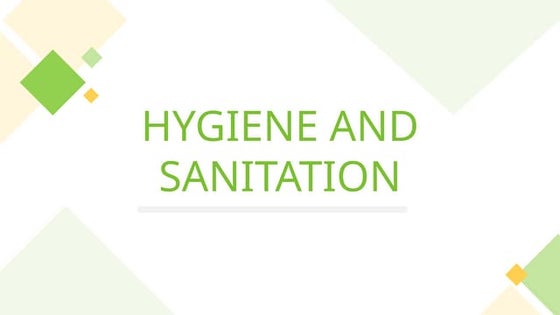 Environmental sanitation | PPT