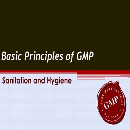 Hygiene & GMP Awareness Session | PPTX
