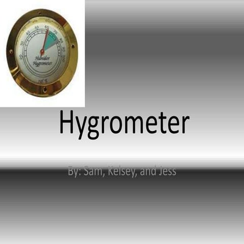 Hygrometerperiod3 | PPTX
