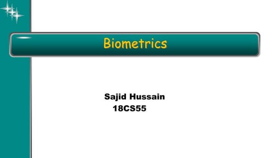 The technology of biometric and it's recognition process.pptx