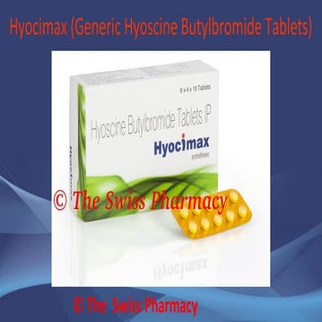 Hyocimax (Generic Hyoscine Butylbromide Tablets) | PPT