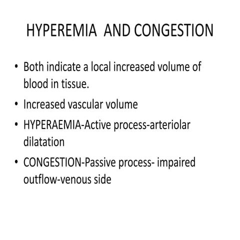 HYPERAEMIA & CONGESTION | PPTX