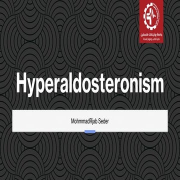 Hyperaldosteronism | PDF