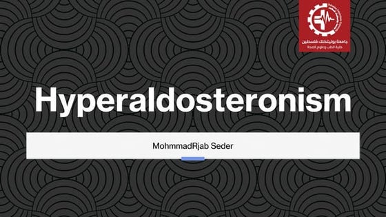 Hyperaldosteronism | PPT