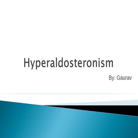 Hyperaldosteronism and thyroid dysfunction | PPTX