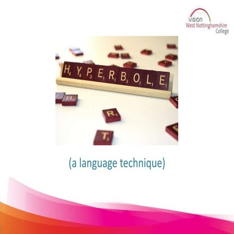 Hyperbole presentation is the lexical unity | PPT