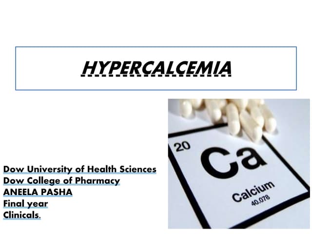 Hypercalcemia | PPT