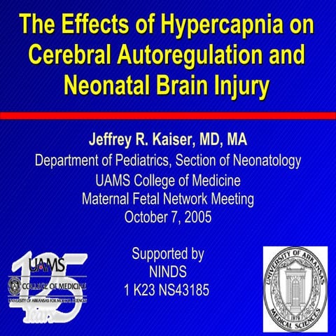 Hypercapnia On Cerebral Autoregulation | PPT