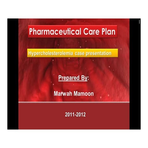 Hypercholesterolemia Case Presentation | PPT