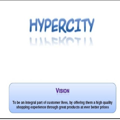 Hypercity Retail | PPT