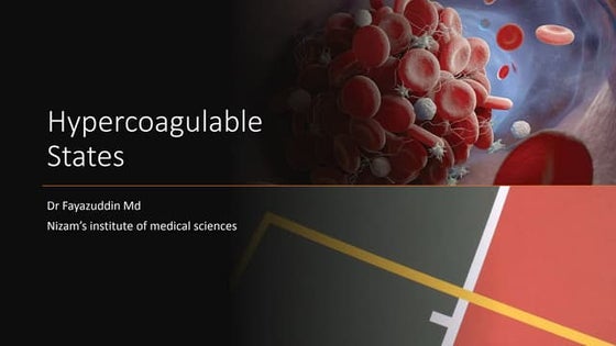 Anticoagulation part 1 (thrombophilia) | PPT