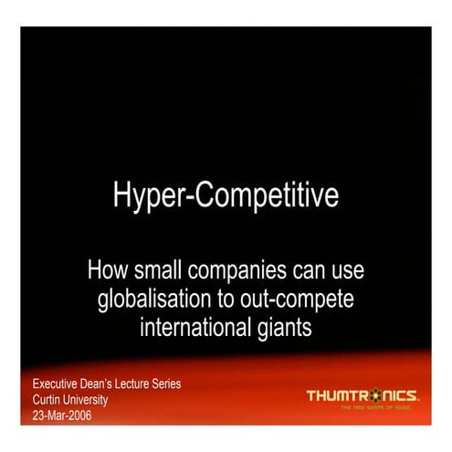Hyper-competitive - Jim Plamondon | PPT
