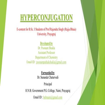 Resonance, inductive effect and hyperconjugation | PPTX