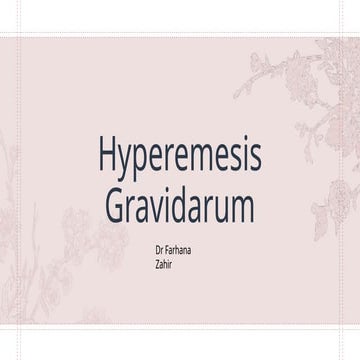 hyperemesis.pptx for mbbs students better | PPTX