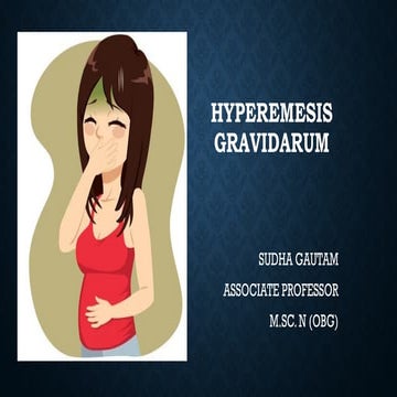 Hyperemesis gravidarum.pptx for Nursing Students | PPTX