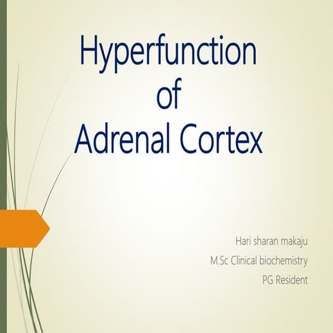 Hyper function of adrenal | PPTX