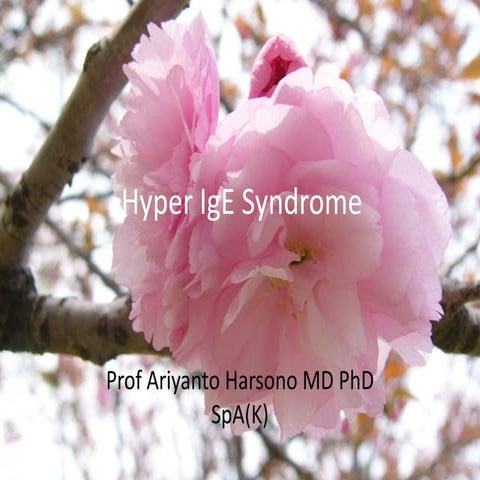 Hyper IgE Syndrome | PPTX