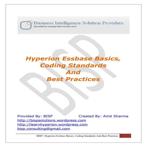 Hyperion Essbase Basics Pdf 
