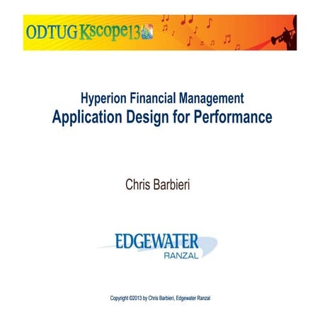 Hyperion financial management: Application design for performance | PDF ...