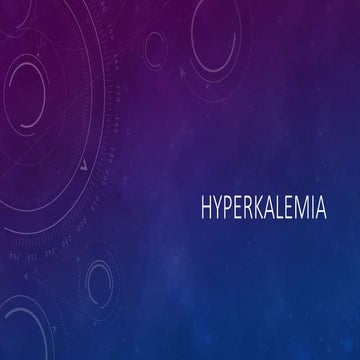 HYPERKALEMIA ppt Harrison based............ | PPTX