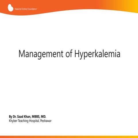 Hyperkalemia protocol presentation | PPTX