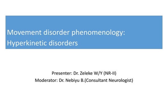 Movement disorder | PPT