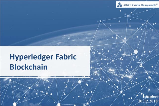 Sitist 2018 Part 2 Hyperledger Fabric Blockchain Development Ppt