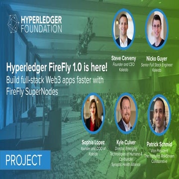 Hyperledgerfirefly Project Webinar Seri Ppt
