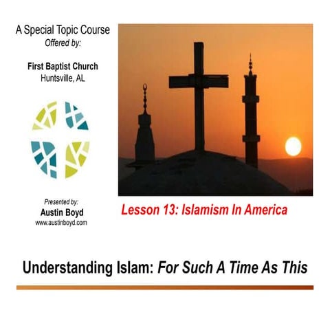 week 13 - islamism in america | PPT