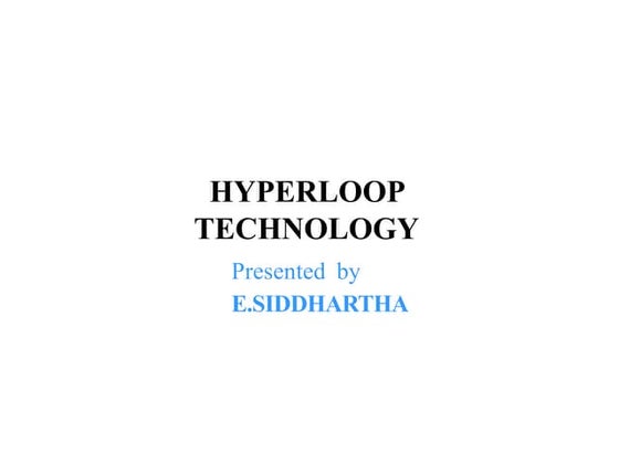 Hyperloop ppt | PPTX