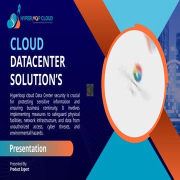 Presentation of Hyperloop Cloud Space Datacenter | PPTX