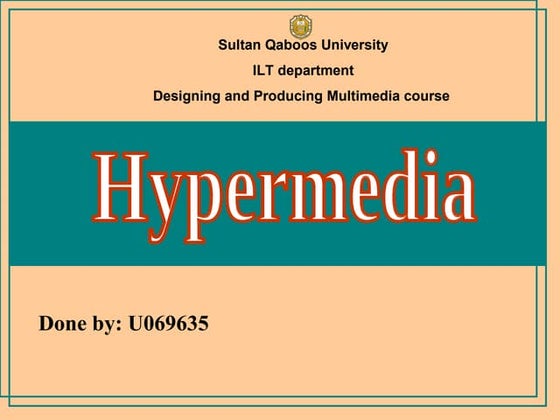 Hypertext | PPT | Computing | Technology & Computing