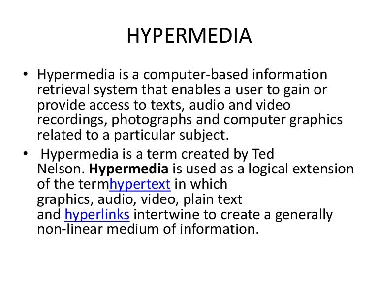 Hypermedia