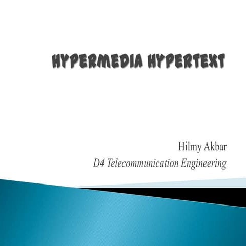 Hypermedia hypertext | PPTX
