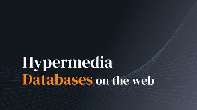 Hypermedia Database On The Web Pptx Databases Computer Software