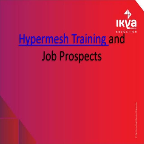 Hypermesh training and job prospectives | PPT