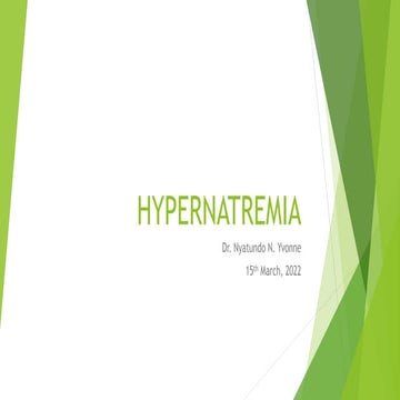 Hypernatremia | PPTX