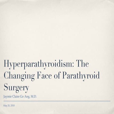 Hyperparathyroidism 2010 | PPT