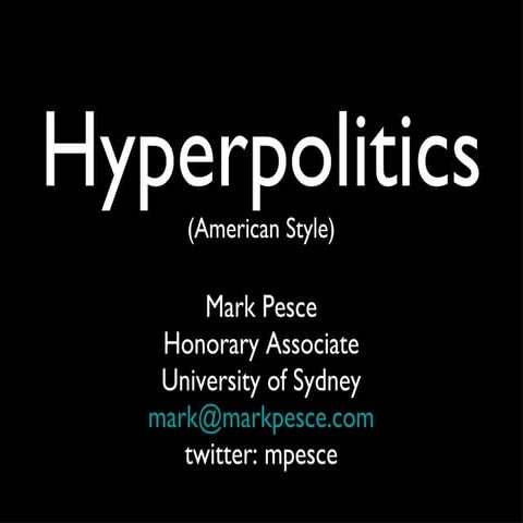 Hyperpolitics (American Style) | PPT