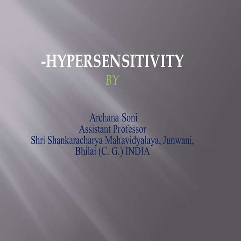 Hypersemstivity | PPT