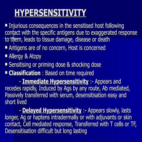 Hypersensitivity | PPT