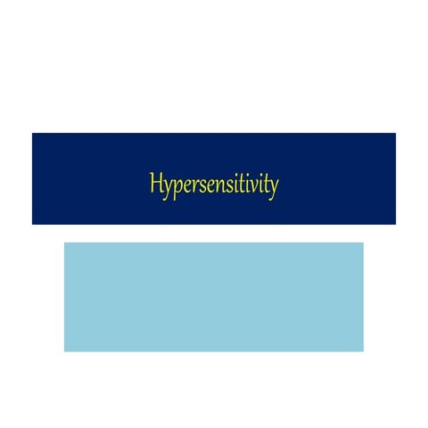 Hypersensitity, And Types of Hypersensitivity I, II, III, IV | PPT
