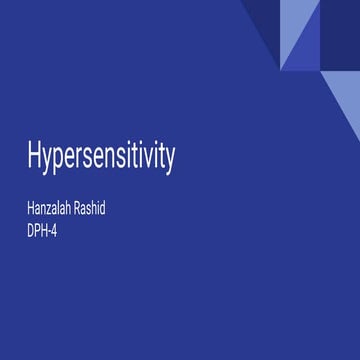 Hypersensitivity and Types . An Overview | PPT