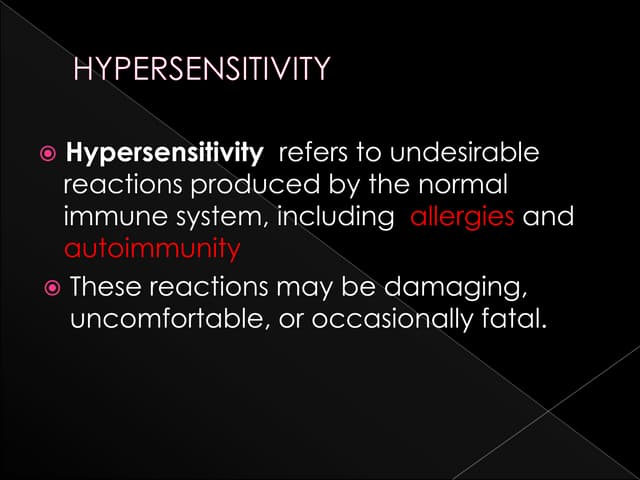 Hypersensitivity | PPTX