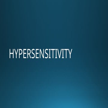 Hypersensitivity reaction pathology microbiology immunity | PPT