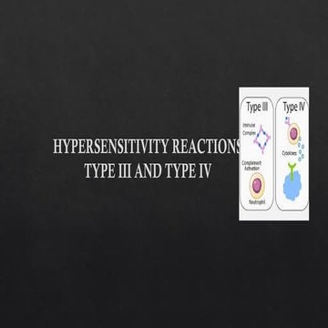 Hypersensitity, And Types of Hypersensitivity I, II, III, IV | PPT