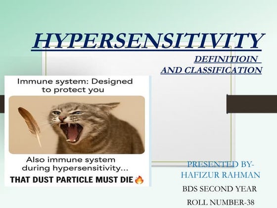 the Hypersensitivity types with detail .pptx