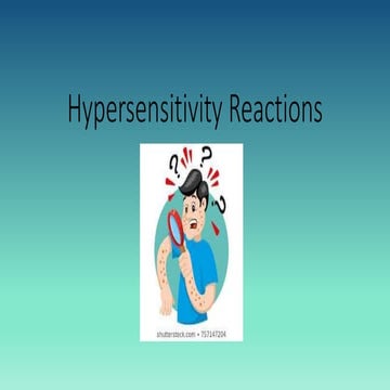 Hypersensitivity reactions | PPTX