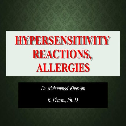 Hypersensitivity Reactions Lecture 1.pptx